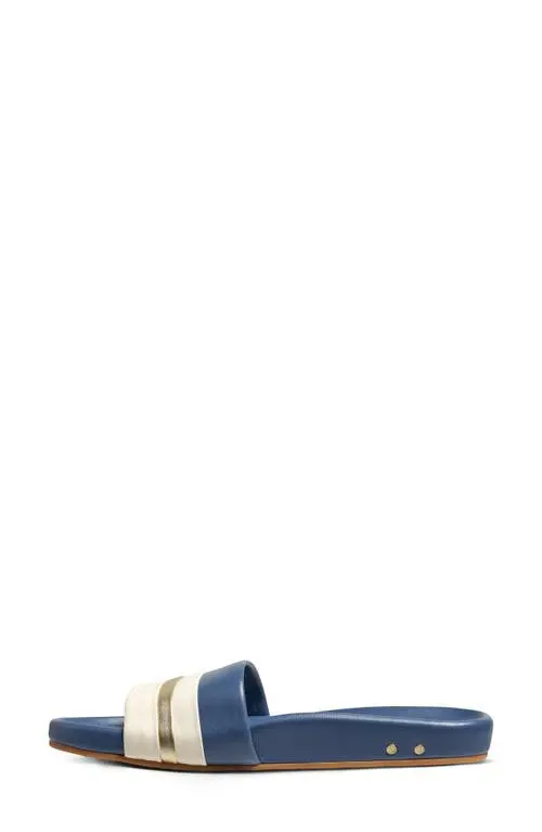 Beek Gallito Stripe Slide Sandal - Navy