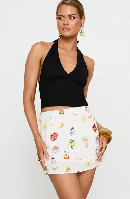 Princess Polly Caraliia Printed Mini Skirt
