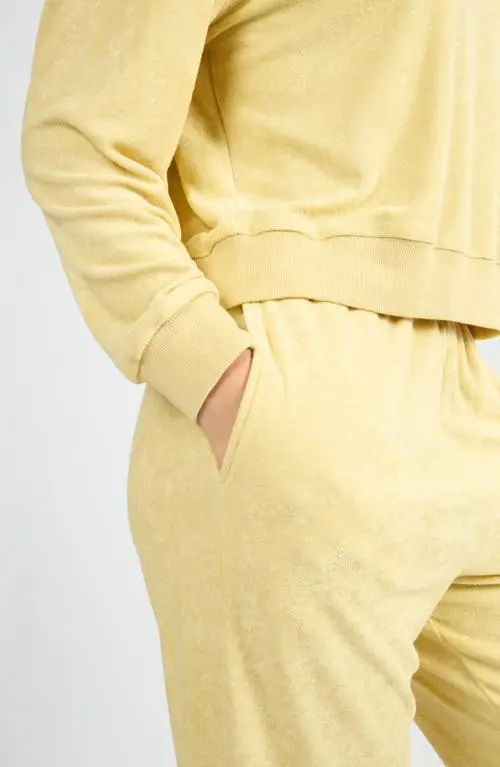 VIENS AVEC MOI Terry Lounge Pants - Vintage Yellow