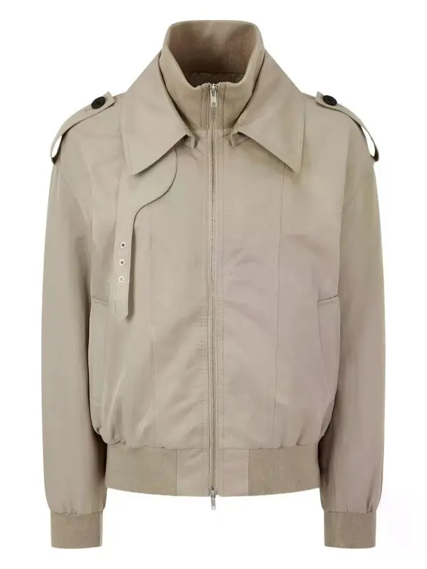 STUDIO TOMBOY Zip-up Military Jacket - Neutrals