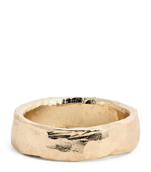 THE OUZE Hallmark Band Ring - Gold