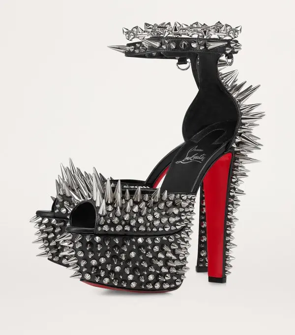 CHRISTIAN LOUBOUTIN Estepic Alta 160 Leather Platform Sandals