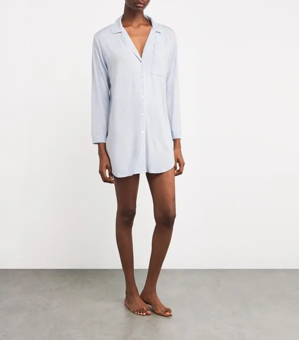 Eberjey Gisele Sleep Shirt - Blue