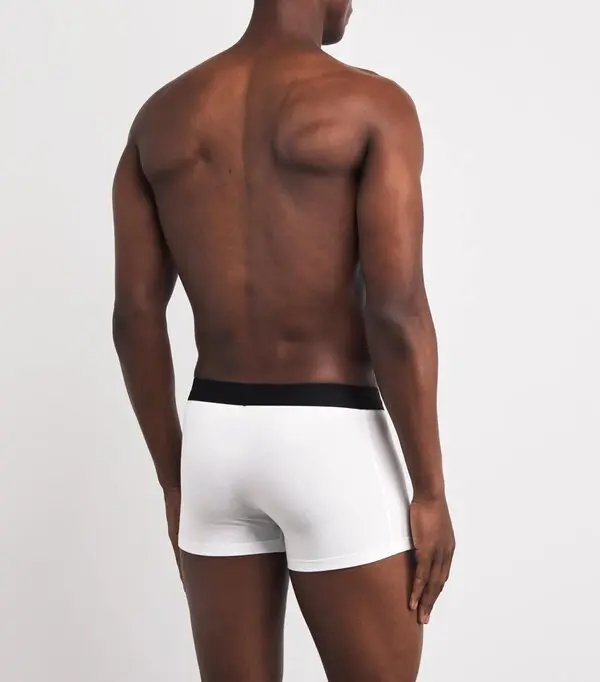 BOSS Organic Cotton-blend Boxers - White