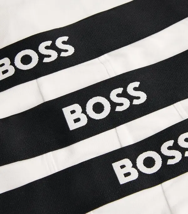 BOSS Organic Cotton-blend Boxers - White