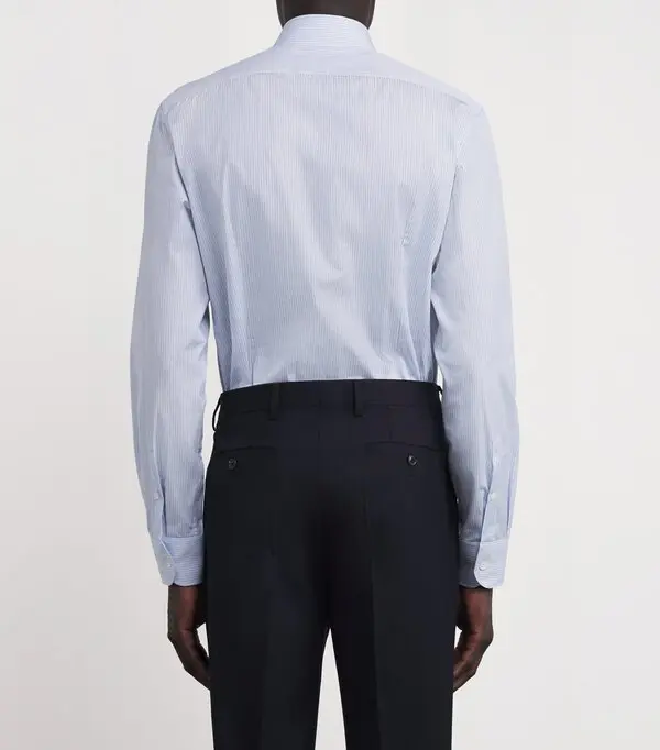Corneliani Cotton Stripe Formal Shirt
