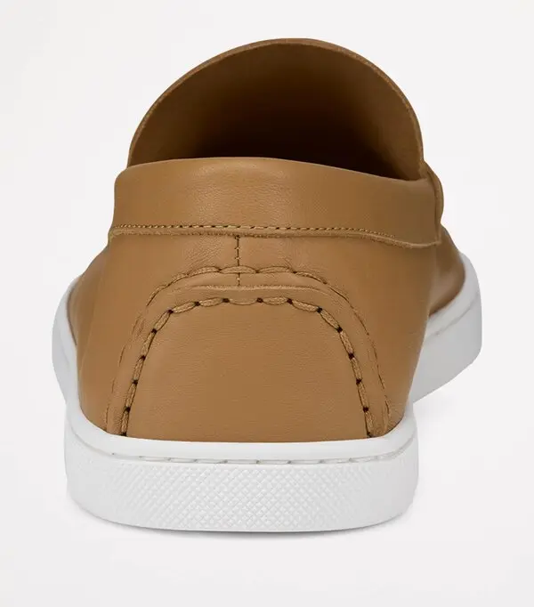 CHRISTIAN LOUBOUTIN Chambeliboat Leather Loafers - Beige