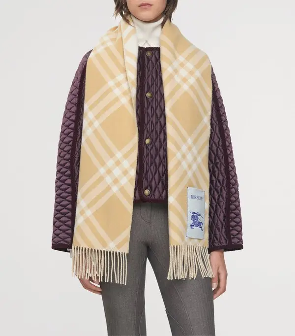 Burberry Cashmere Check Scarf
