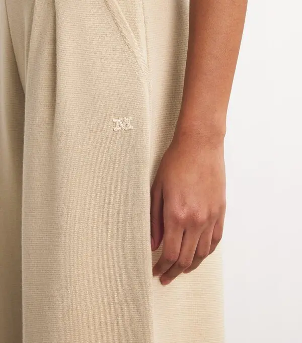 Max Mara Virgin Wool Knitted Trousers