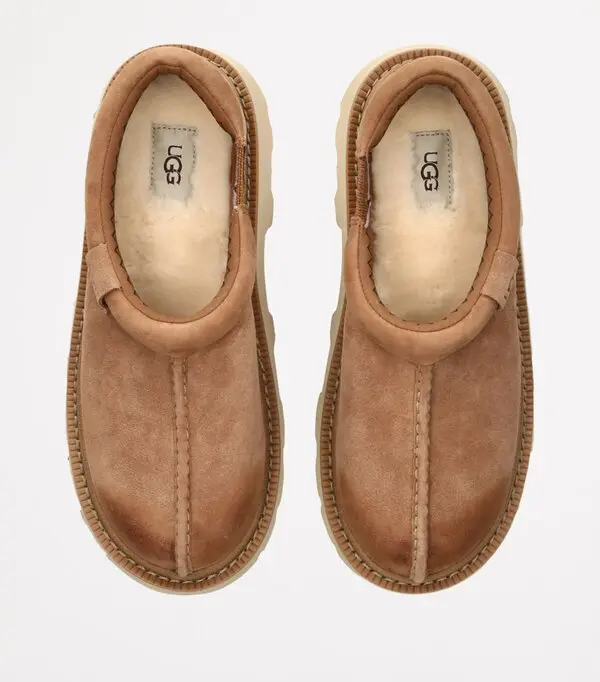 UGG Suede Tasman Lug Slippers - Brown