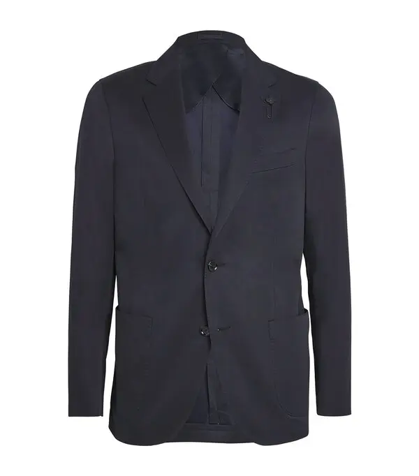 LARDINI Cotton Iconic Drop 7 Blazer