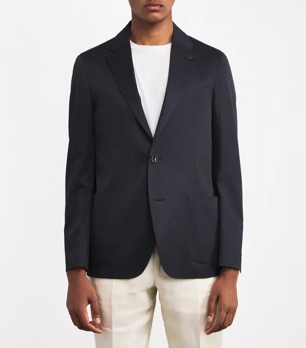 LARDINI Cotton Iconic Drop 7 Blazer