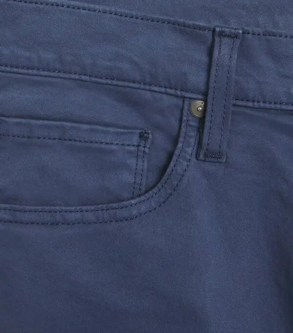 Paige Federal Slim Straight Trousers - Navy