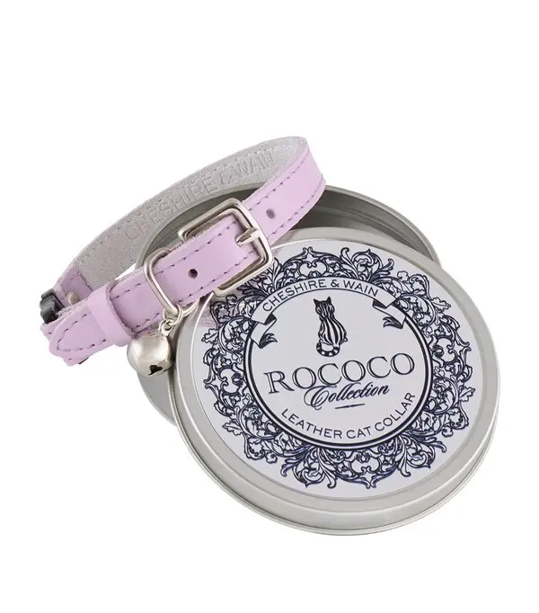 CHESHIRE & WAIN Medium Rococo Cat Collar With Bow - Purple