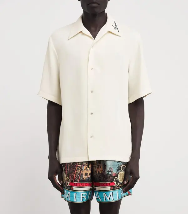 Amiri Embroidered Logo Short-sleeve Shirt