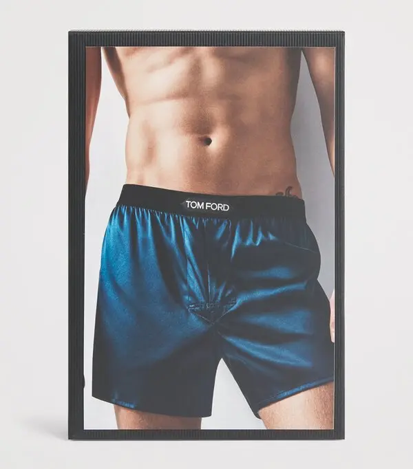 TOM FORD Stretch-silk Boxer Shorts - Black
