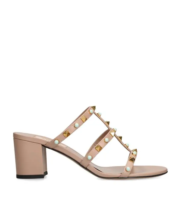 Valentino Garavani Leather Rockstud Mules
