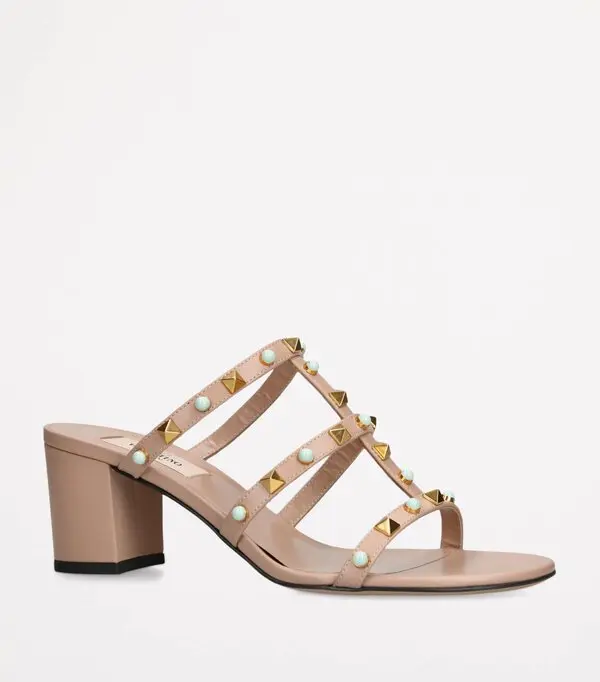Valentino Garavani Leather Rockstud Mules