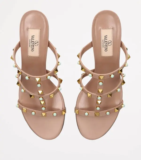 Valentino Garavani Leather Rockstud Mules