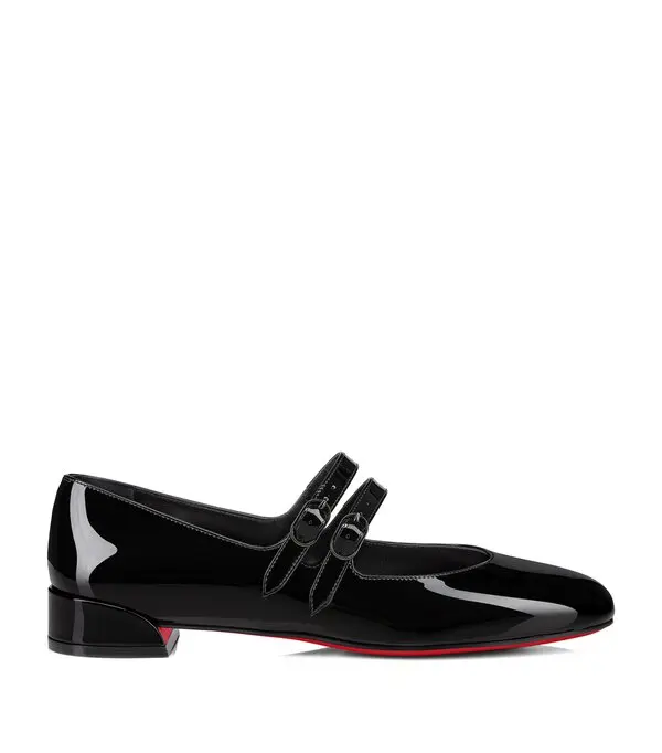 CHRISTIAN LOUBOUTIN Sweet Jane Patent Leather Pumps - Black