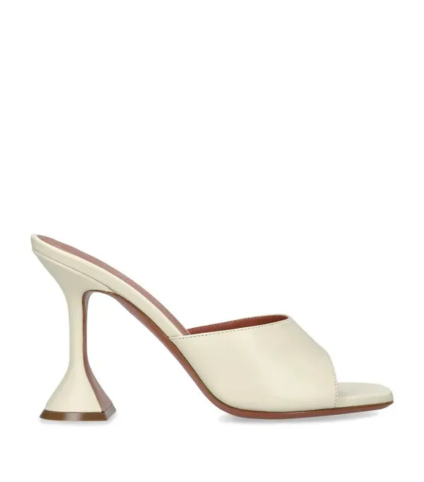 Amina Muaddi Leather Lupita Mules 95