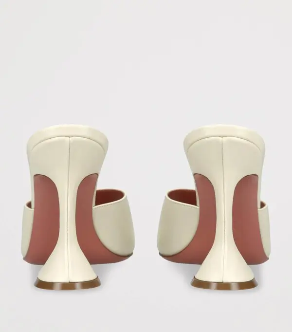 Amina Muaddi Leather Lupita Mules 95