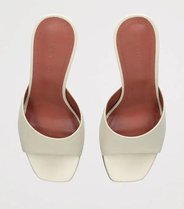 Amina Muaddi Leather Lupita Mules 95