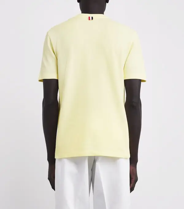 Thom Browne Cotton 4-bar T-shirt - Yellow