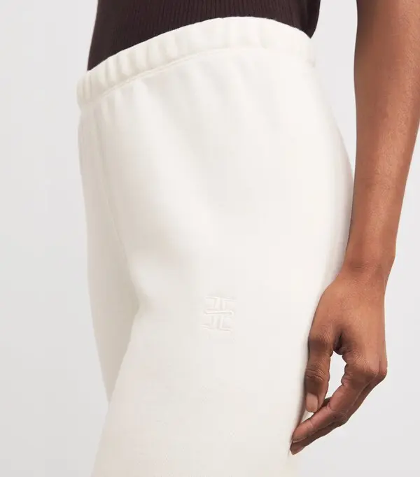 Eterne Cotton-blend French Terry Sweatpants - Ivory