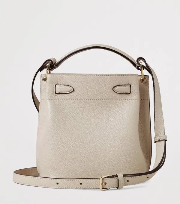 Mulberry Mini Leather Islington Bucket Bag - White