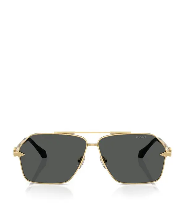 Versace Pilot Sunglasses - Gold