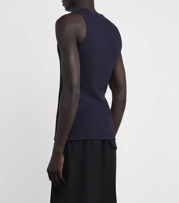 AMI Paris Cotton De Coeur Tank Top