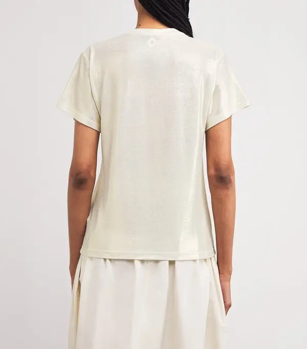 Maje Lamé T-shirt - Gold