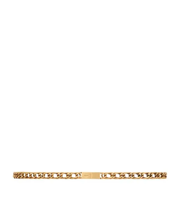 Saint Laurent Thin Chain Belt - Clear