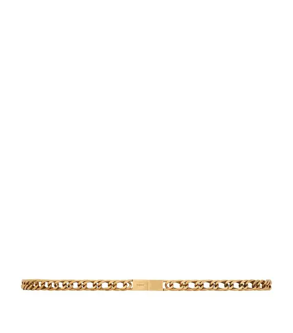 Saint Laurent Thin Chain Belt - Clear