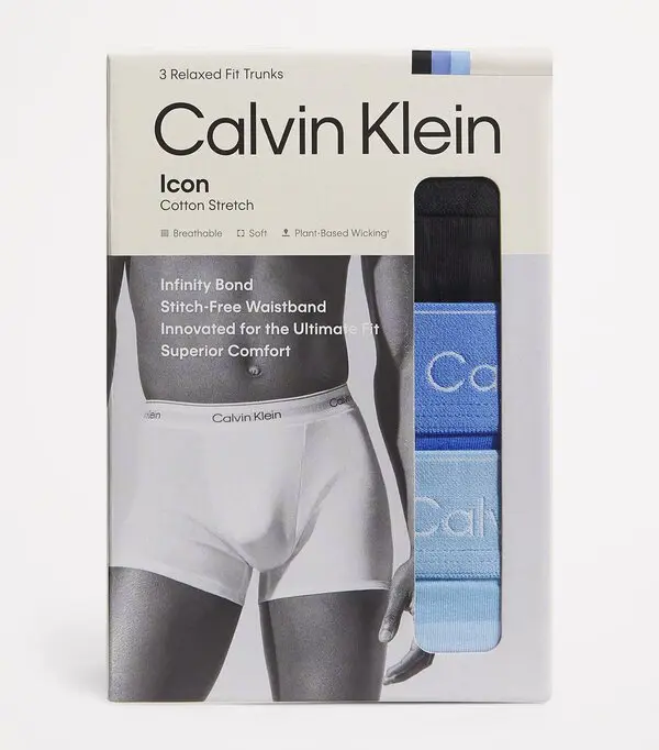 Calvin Klein Cotton Stretch Relaxed Icon Boxers - Blue