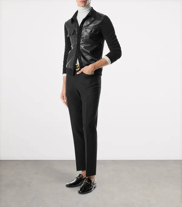 TOM FORD Leather-wool Shirt