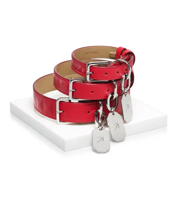 THE MARTHA, BY BACCARAT Leather Louxor Pet Collar