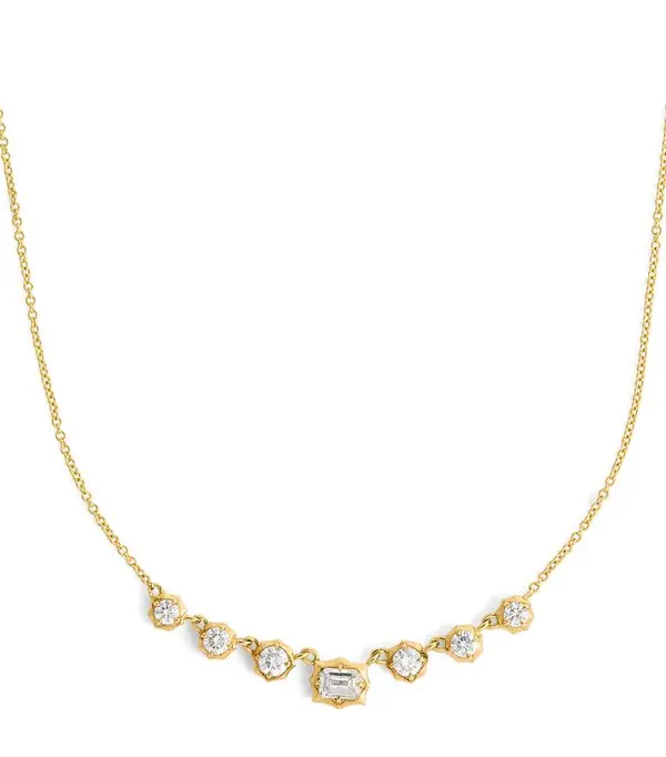 JADE TRAU Small Penelope Vanguard Diamond Necklace - Gold