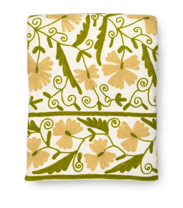 MAISON MARGAUX Cotton Suzani Tablecloth - Green