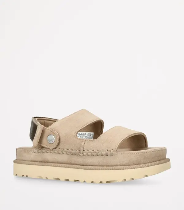 UGG Suede Goldenstar Glide Sandals - Beige