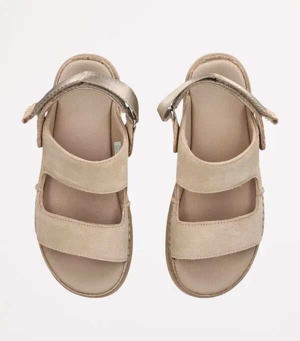 UGG Suede Goldenstar Glide Sandals - Beige