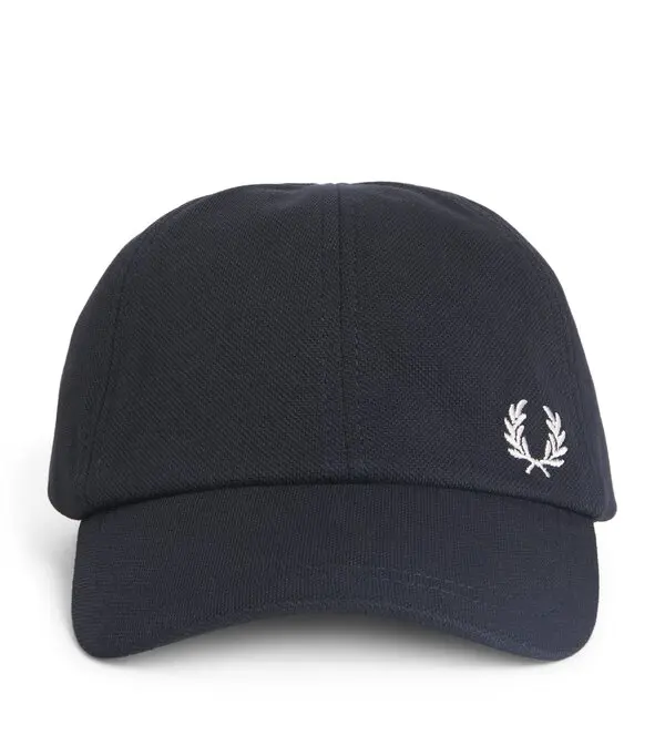 Fred Perry Embroidered Logo Baseball Cap - Navy