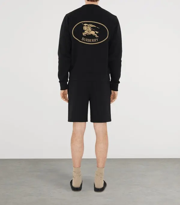 Burberry Cotton Logo Shorts - Black