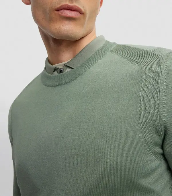 BOSS Wool-blend Crew Neck Sweater