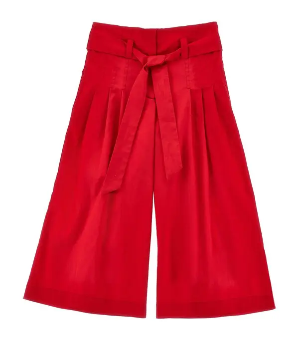 Monnalisa Cotton Pleated Trousers