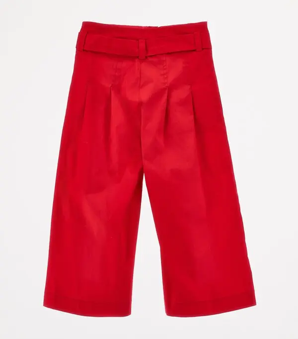 Monnalisa Cotton Pleated Trousers