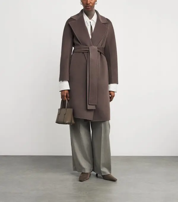 JOSEPH Wool-cashmere Costa Coat - Brown