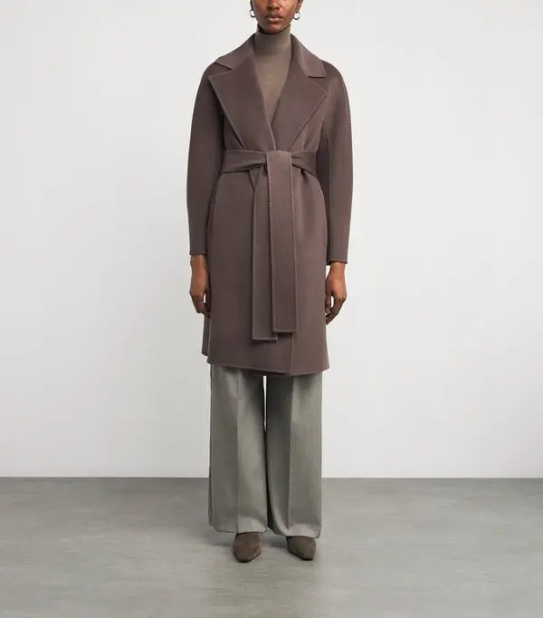 JOSEPH Wool-cashmere Costa Coat - Brown