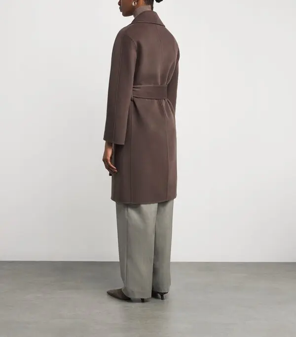 JOSEPH Wool-cashmere Costa Coat - Brown